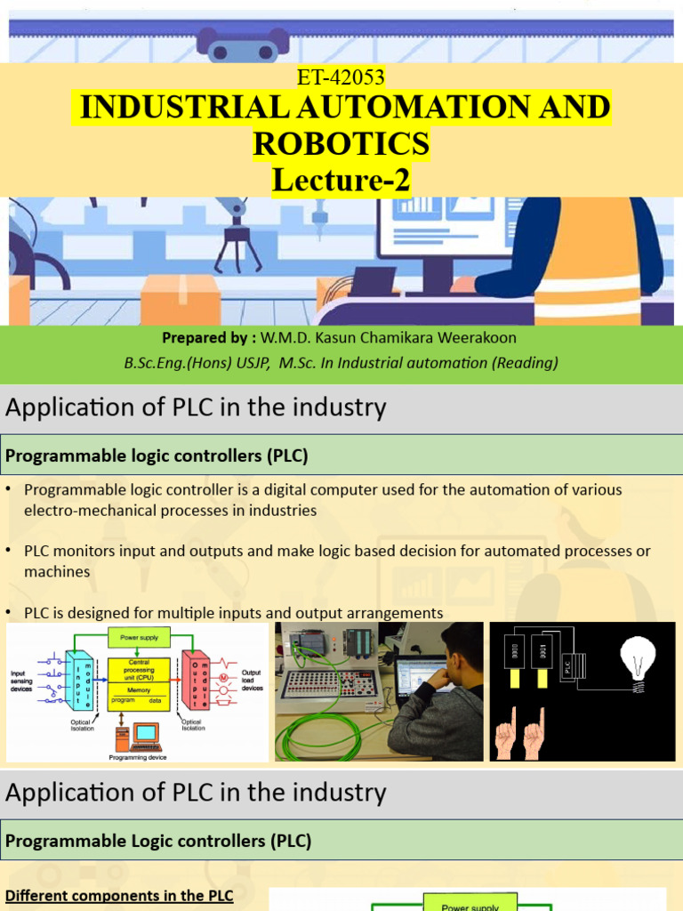 Lecture 2 | PDF | Programmable Logic Controller | Logic Gate