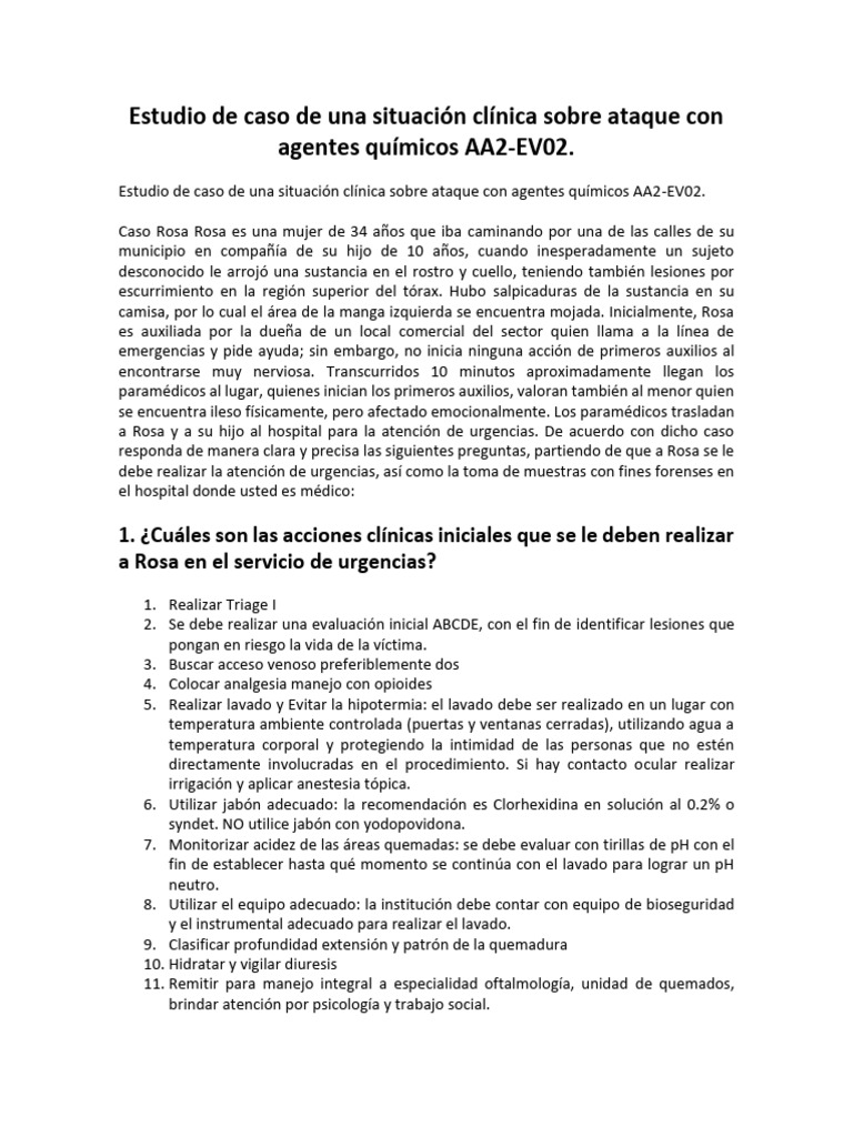 Estudio de Caso AA2 | PDF | Paramédico