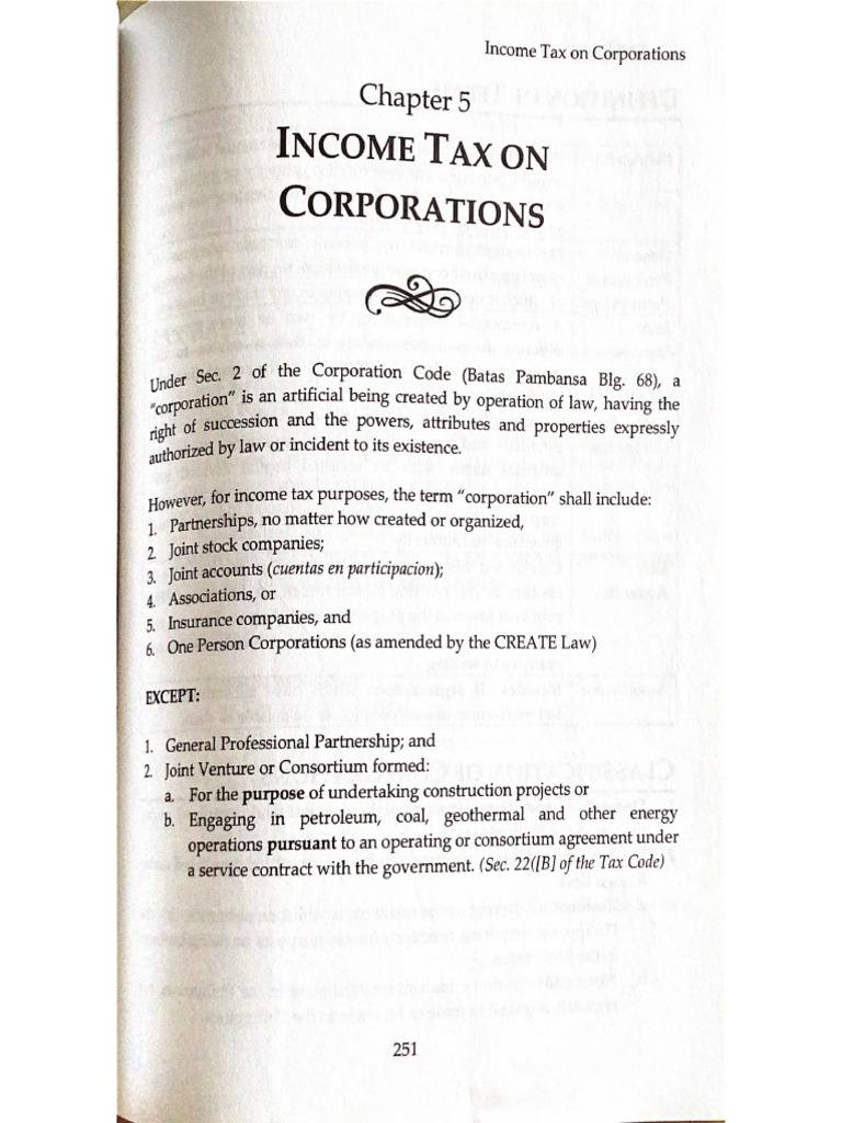 Income Tax On Corporation | PDF | Capital Gains Tax | Taxes