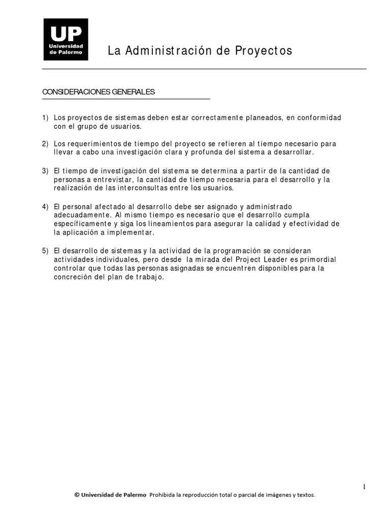 La Administración de Proyectos | PDF