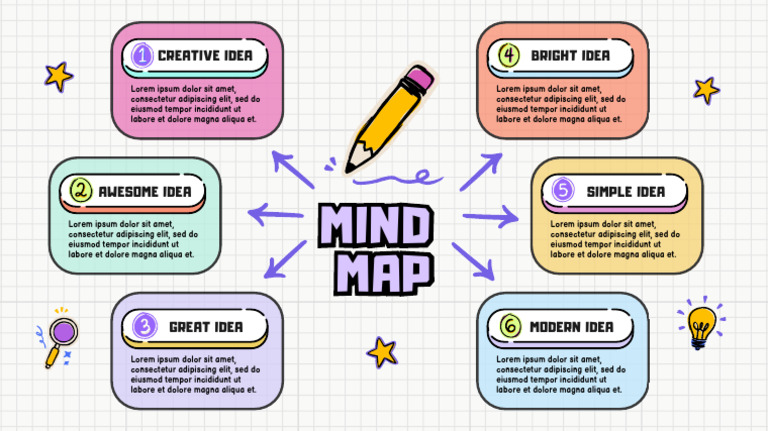 Colorful Creative Mind Map Brainstorm | PDF