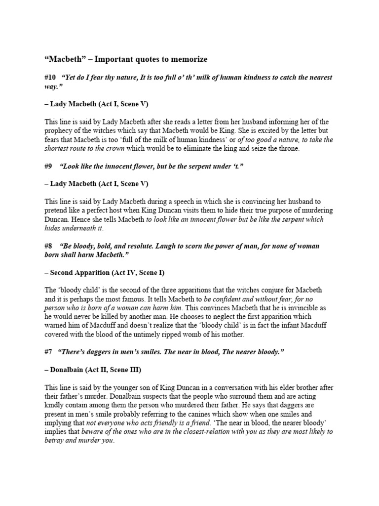 Macbeth | PDF | Macbeth | Shakespearean Tragedies