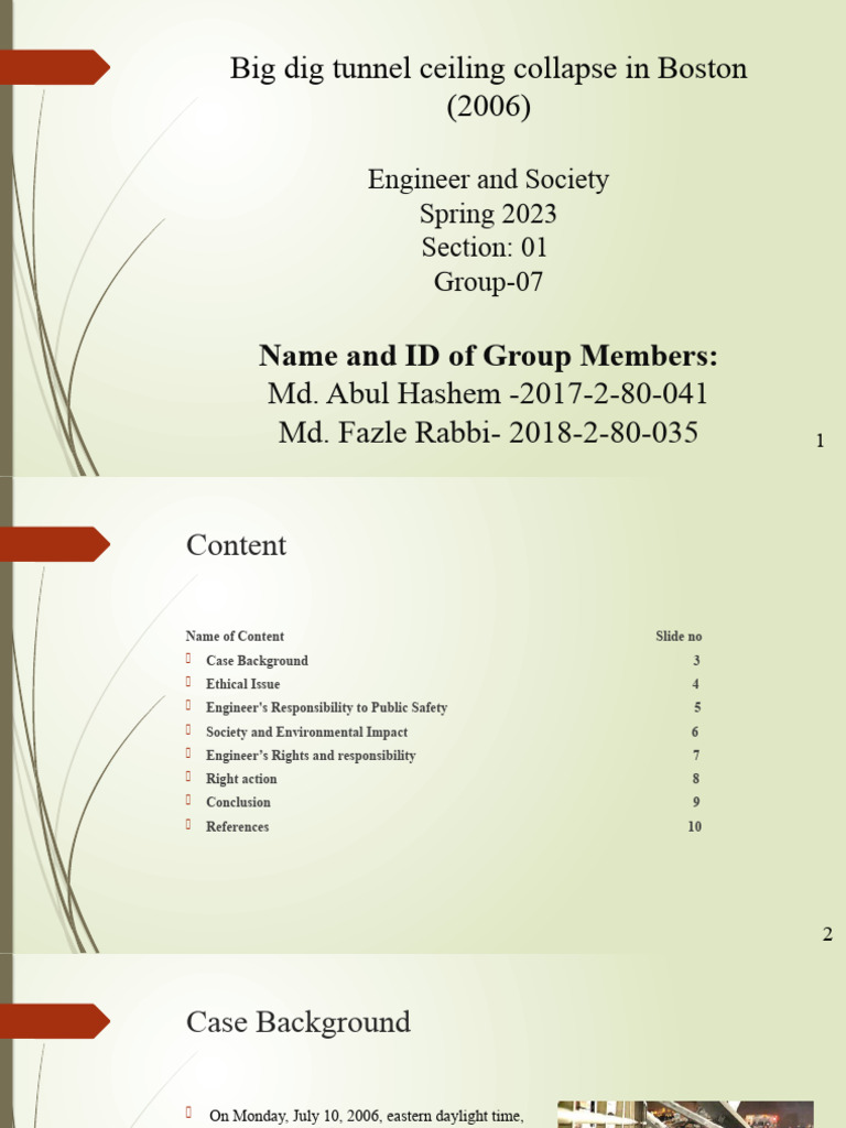 Big Dig Tunnel Collapse Analysis | PDF | Engineering