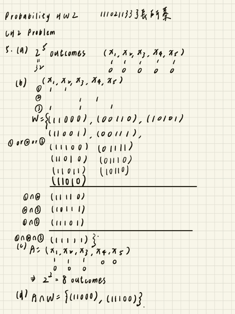 Probability HW2 | PDF
