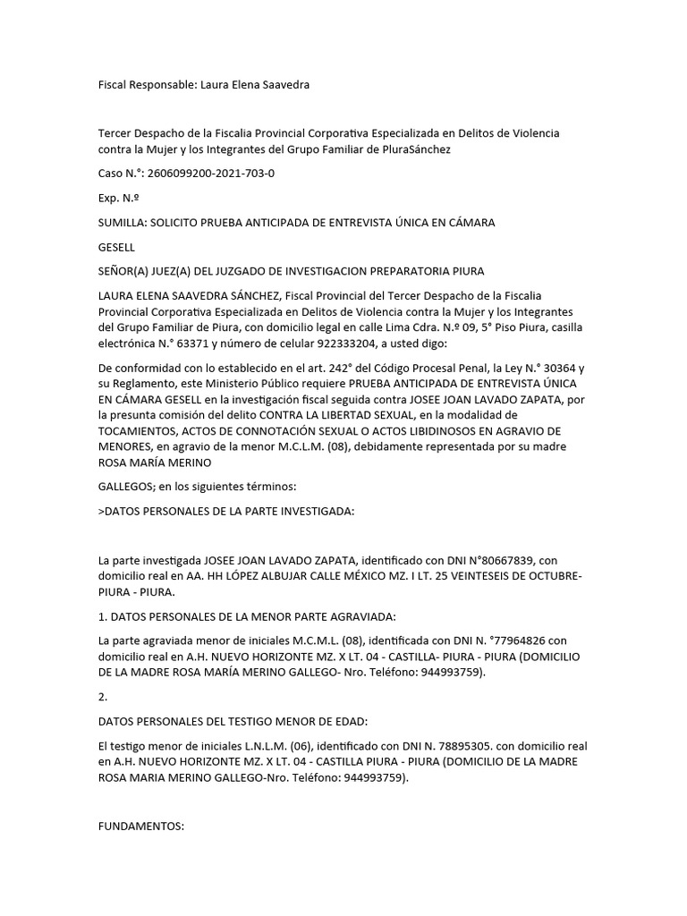 Awebo Chismesito XD | PDF | Violación | Fiscal