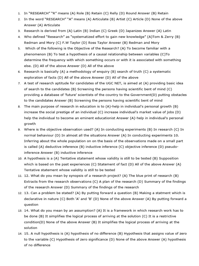 Research Methodology | Download Free PDF | Methodology | Hypothesis