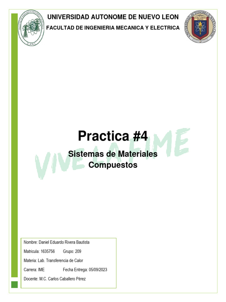 Practica #4 - Transferencia de Calor | PDF