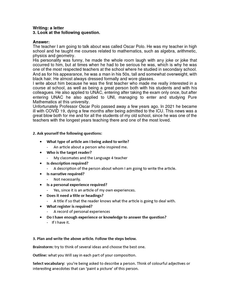 Unit 1 - Writing | Download Free PDF | Mathematics | Teachers