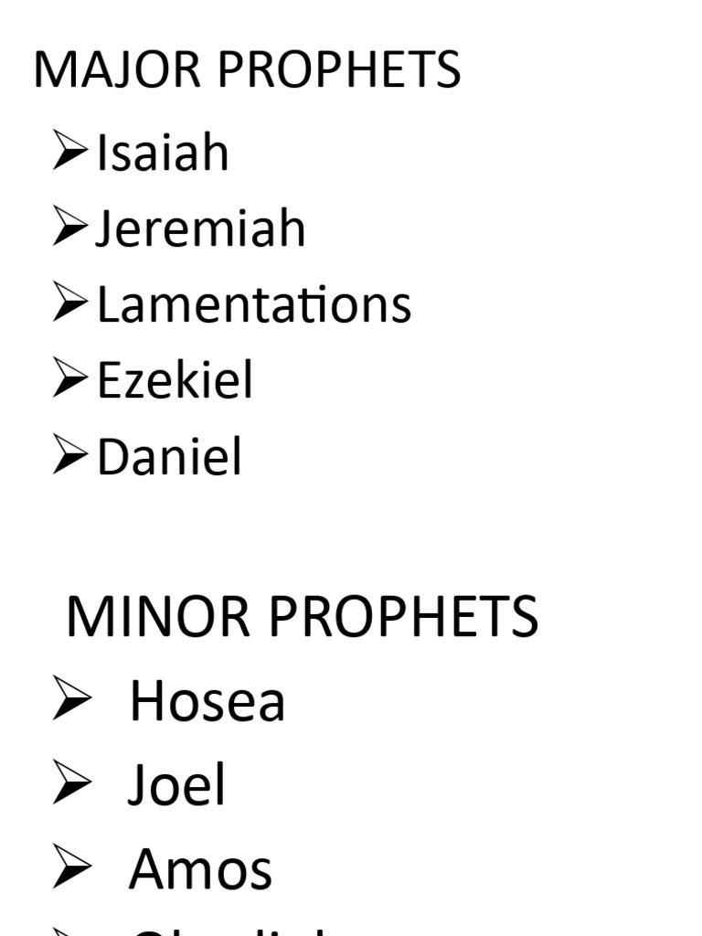 Major Prophets | PDF