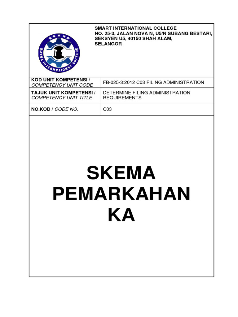 Skema Ka 1 | PDF