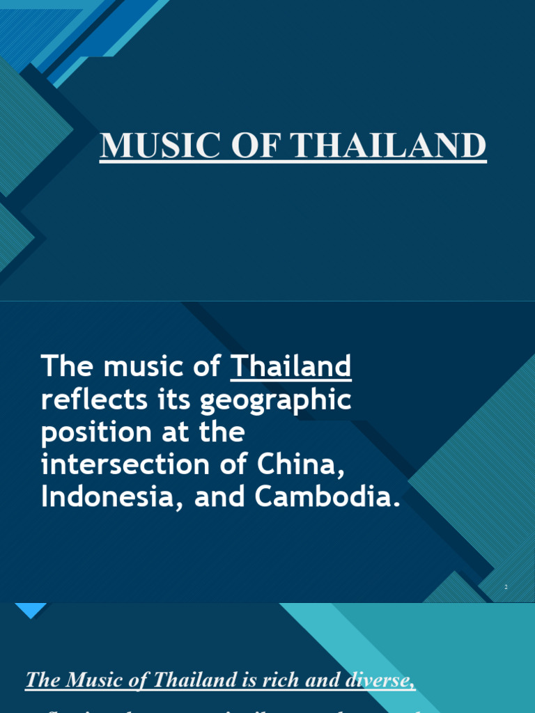 Music of Thailand | PDF | Musical Instruments | Music Technology