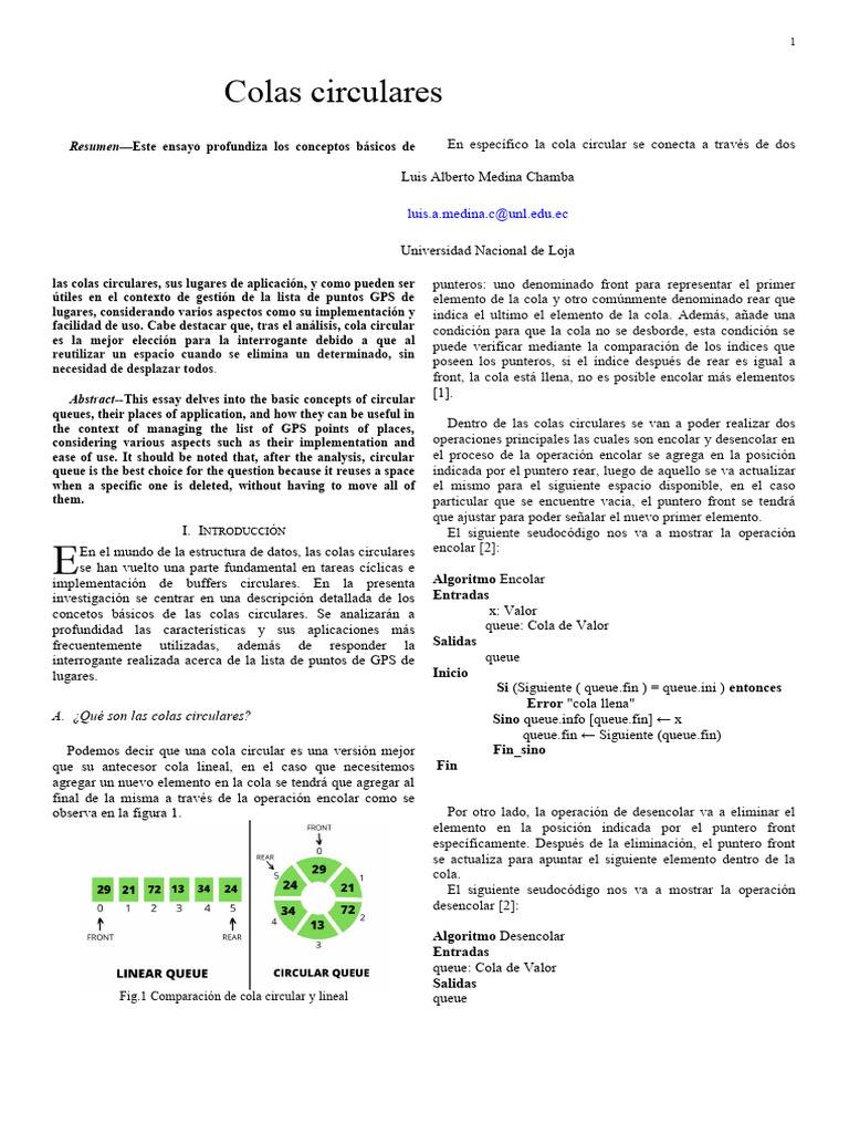 Ensayo de Estructura | Descargar gratis PDF | Cola (tipo de datos ... Ensayo de Estructura | Descargar gratis PDF | Cola (tipo de datos ...
