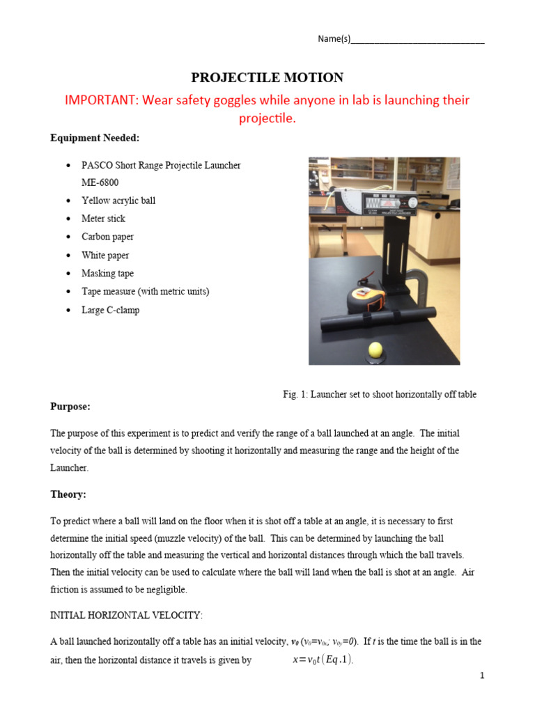 PROJECTILE MOTION QT CC Rev | PDF | Projectiles | Distance