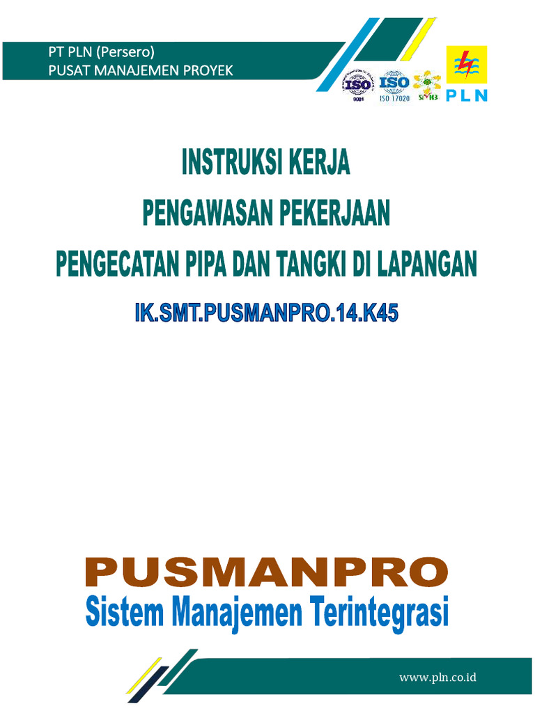 Ik - Smt.pusmanpro.14.k45 Pengecatan Pipa - Tangki | PDF