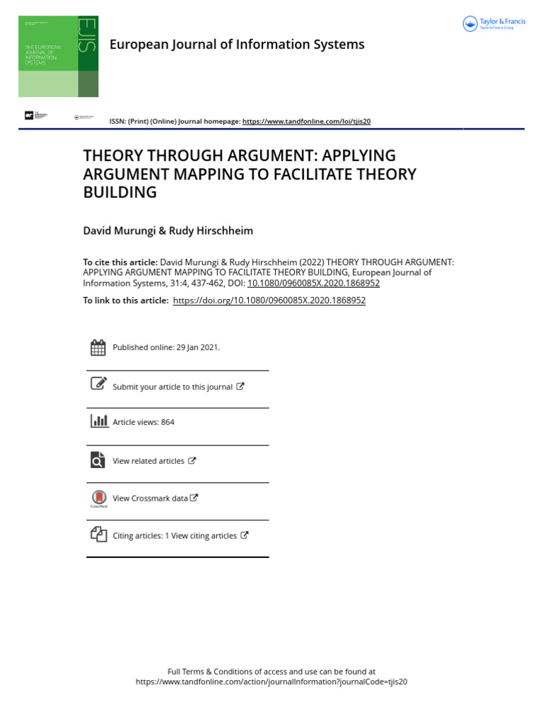 6D - Theory Through Argument - Applying Argument Mapping-2 | PDF ...