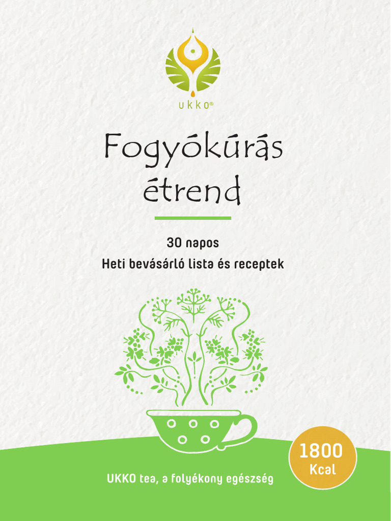 Ukko Fogyokuras Etrend 1800kcal 01 | PDF