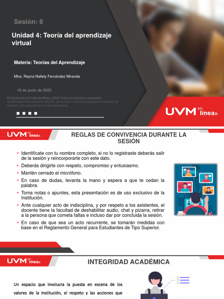 Unidad 5 Teoría Del Aprendizaje Virtual PDF | PDF | Aprendizaje ...