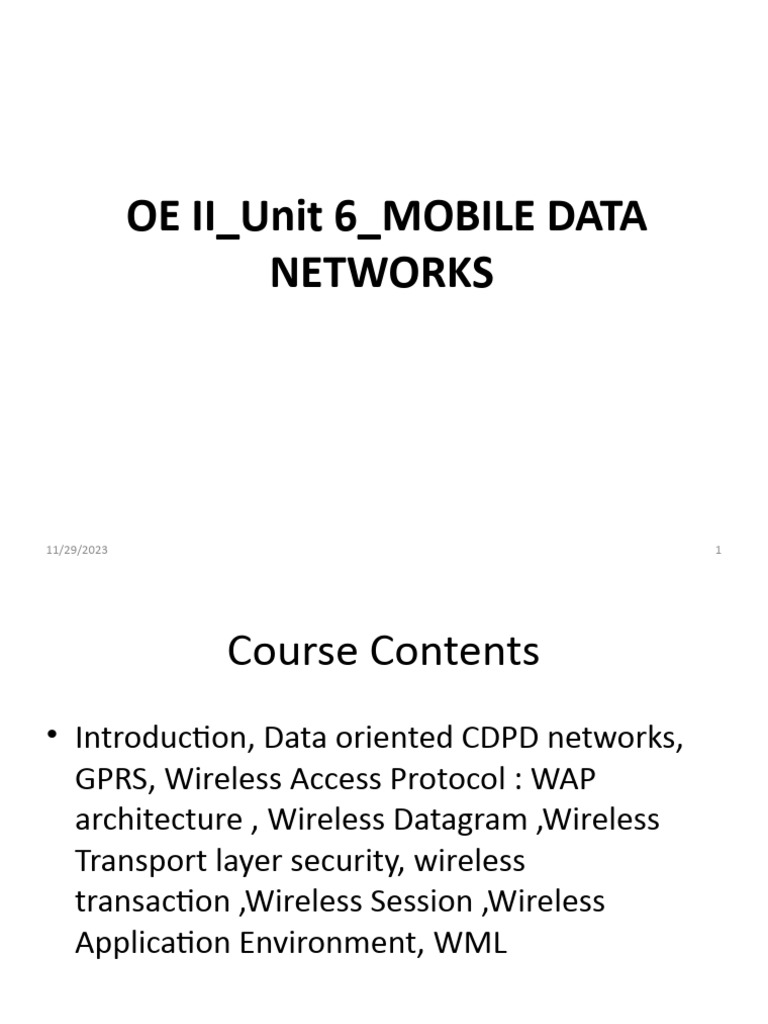GPRS | PDF | General Packet Radio Service | Computer Network