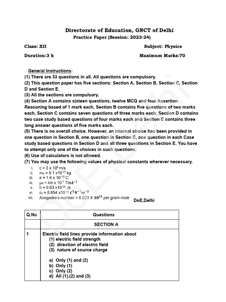 12 Physics Eng PP 2023 24 1 | PDF | Semiconductors | Waves