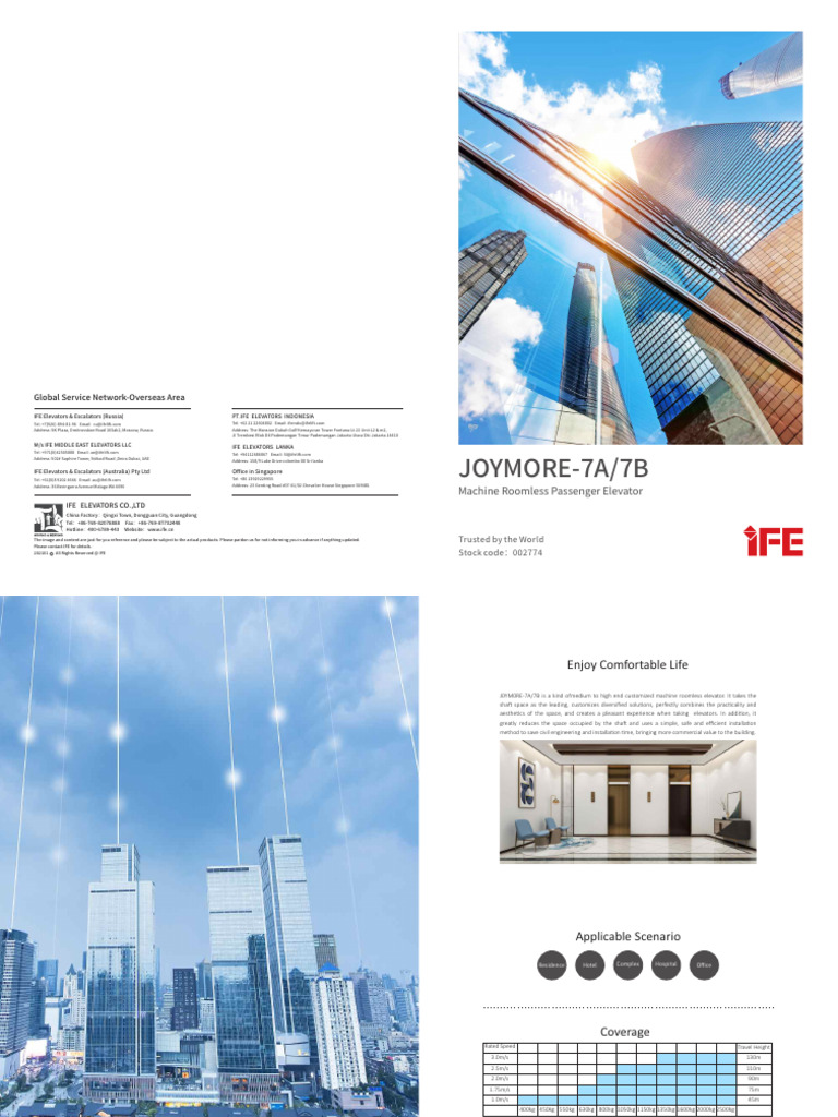 Joymore7a 7b Brochures | PDF | Elevator | Door