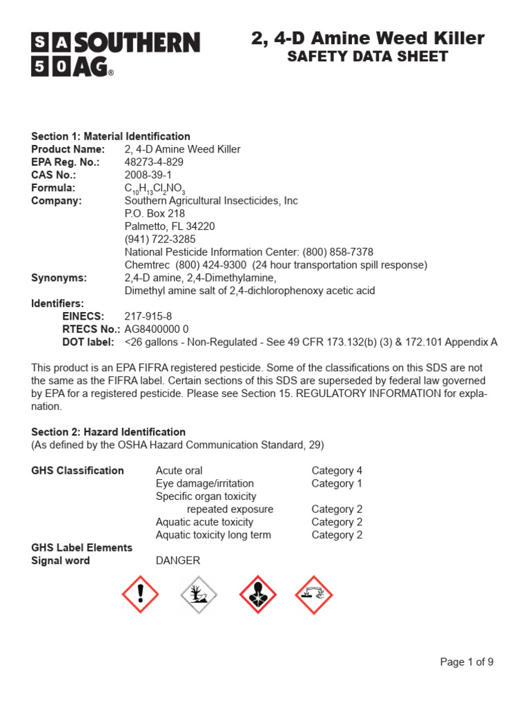 Amine SDS 2021 - 1332471032 | PDF | Toxicity | Hazardous Waste