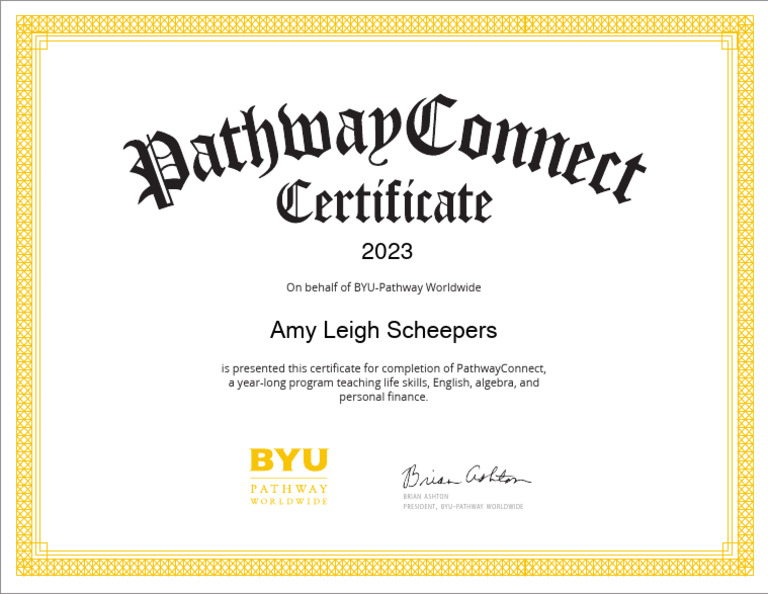 Pathway Certificate | PDF | Social Science