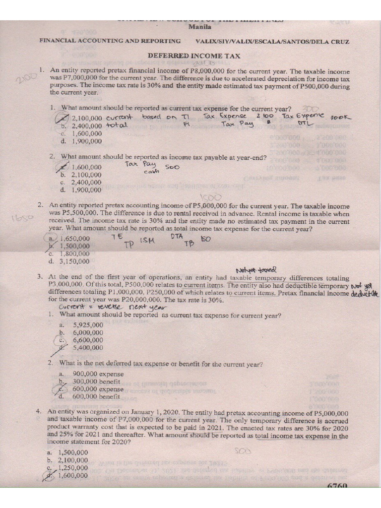 Deffered Income Tax | PDF