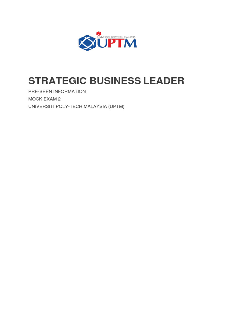 SBL Mock Exam 2 (Pre-Seen) | PDF | Yacht | Risk