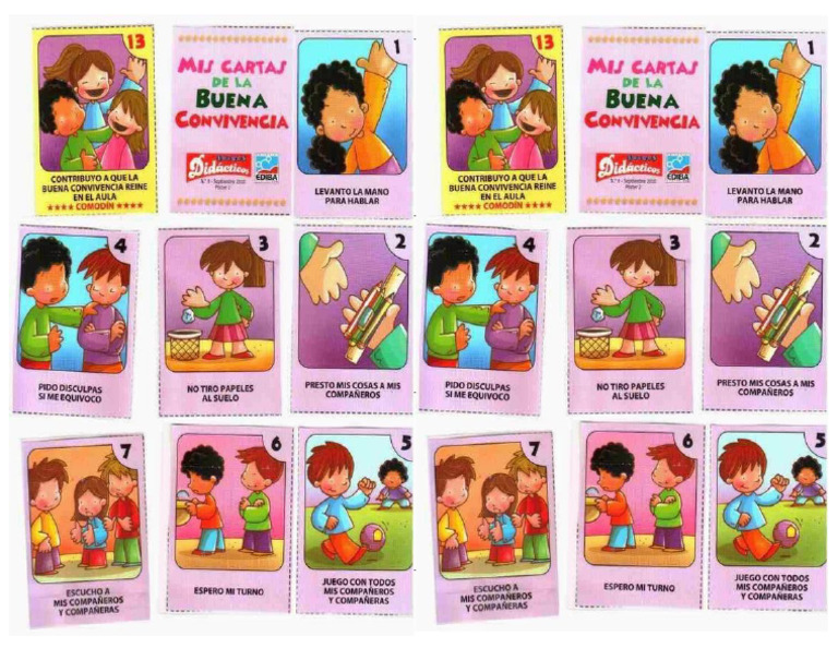 Memorama de Reglas Convivencia | PDF