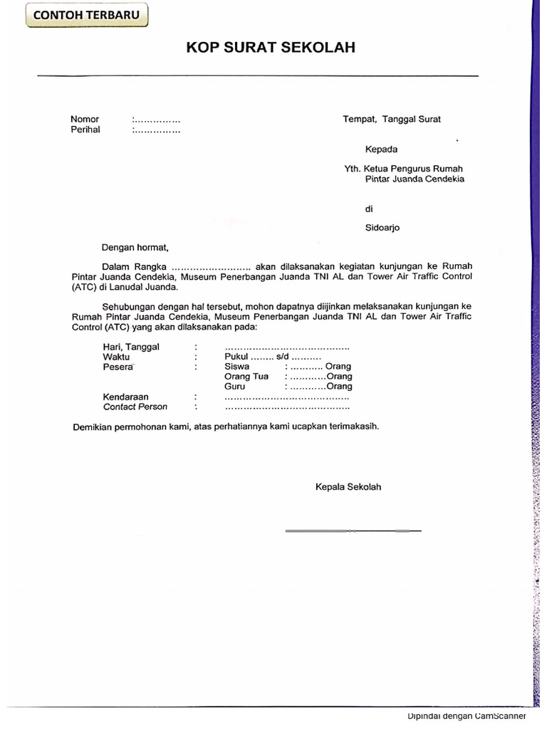 Blangko Kunjungan | PDF