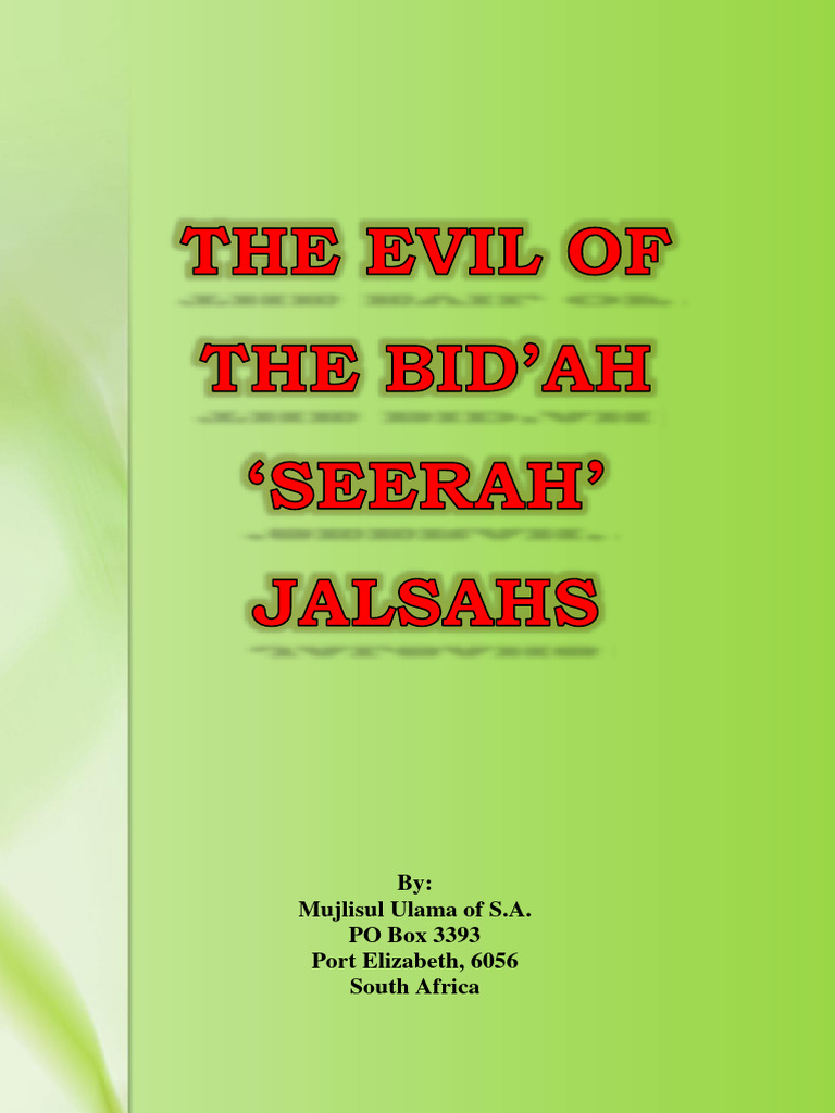 Books - Evil of The Seerah Jalsah | PDF | Prophets And Messengers In ...