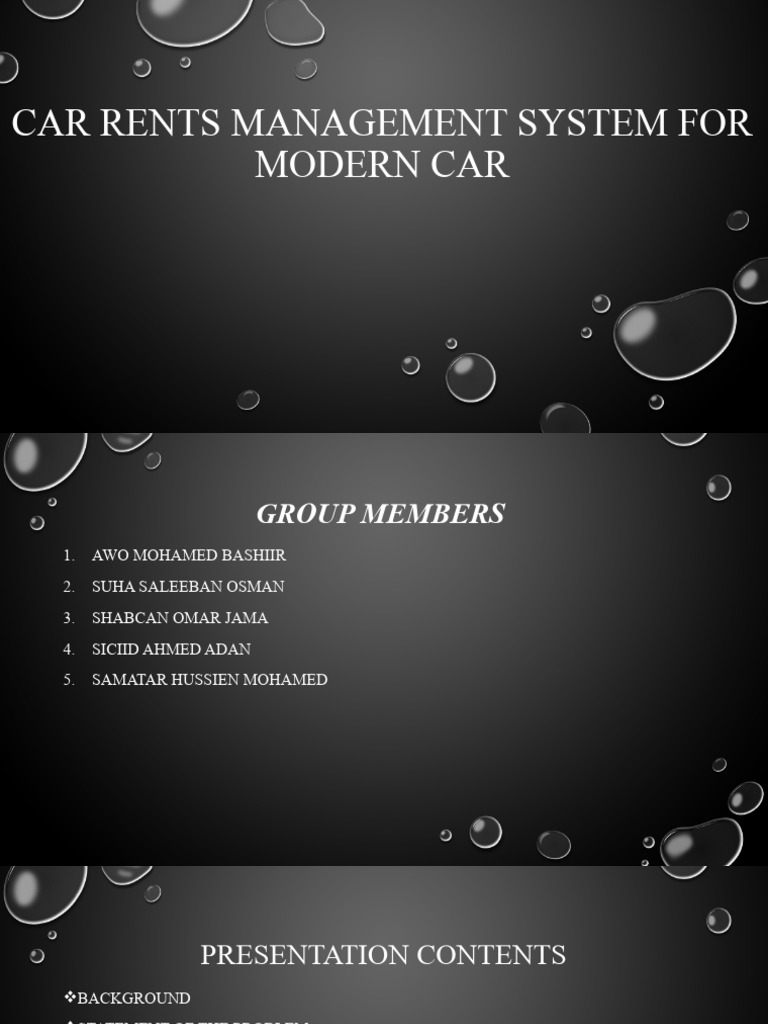 Car Rents Management System For Modern Car | PDF | Information | Customer