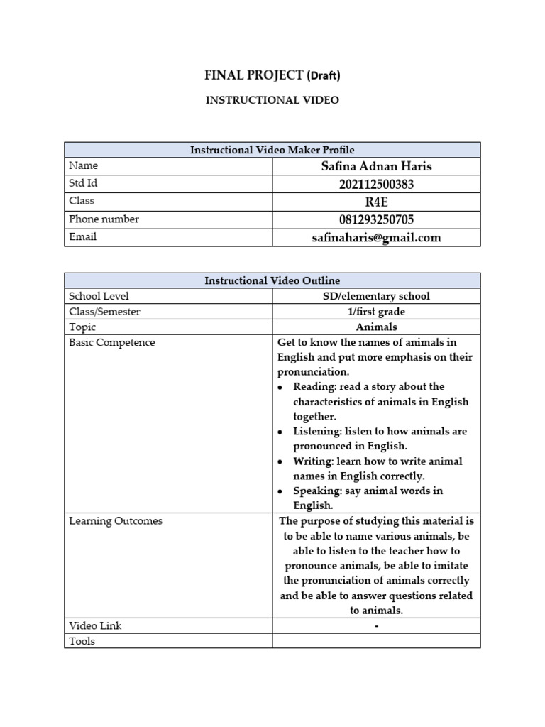 Safina Adnan Haris - 383 - Final Project Report Sheet-1 | PDF | English Language | Teachers