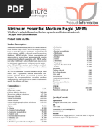 30-2003 Product Sheet - Eagle's Minimum Essential Medium (EMEM) | PDF ...