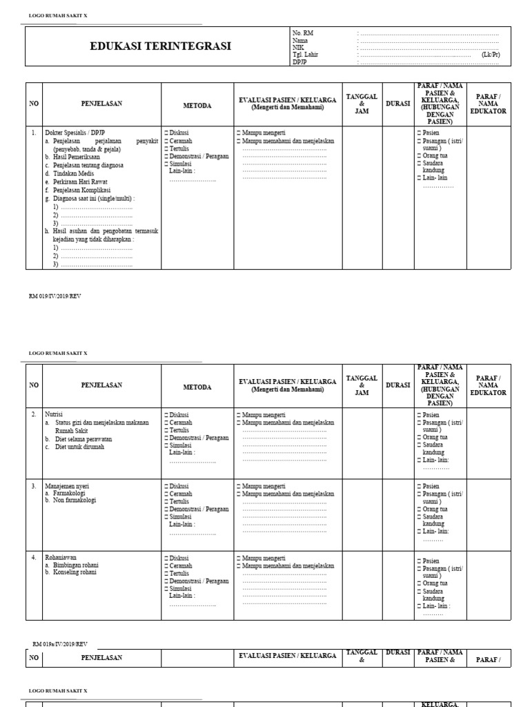 RM 019-I-2019-Rev Edukasi Terintegrasi | PDF