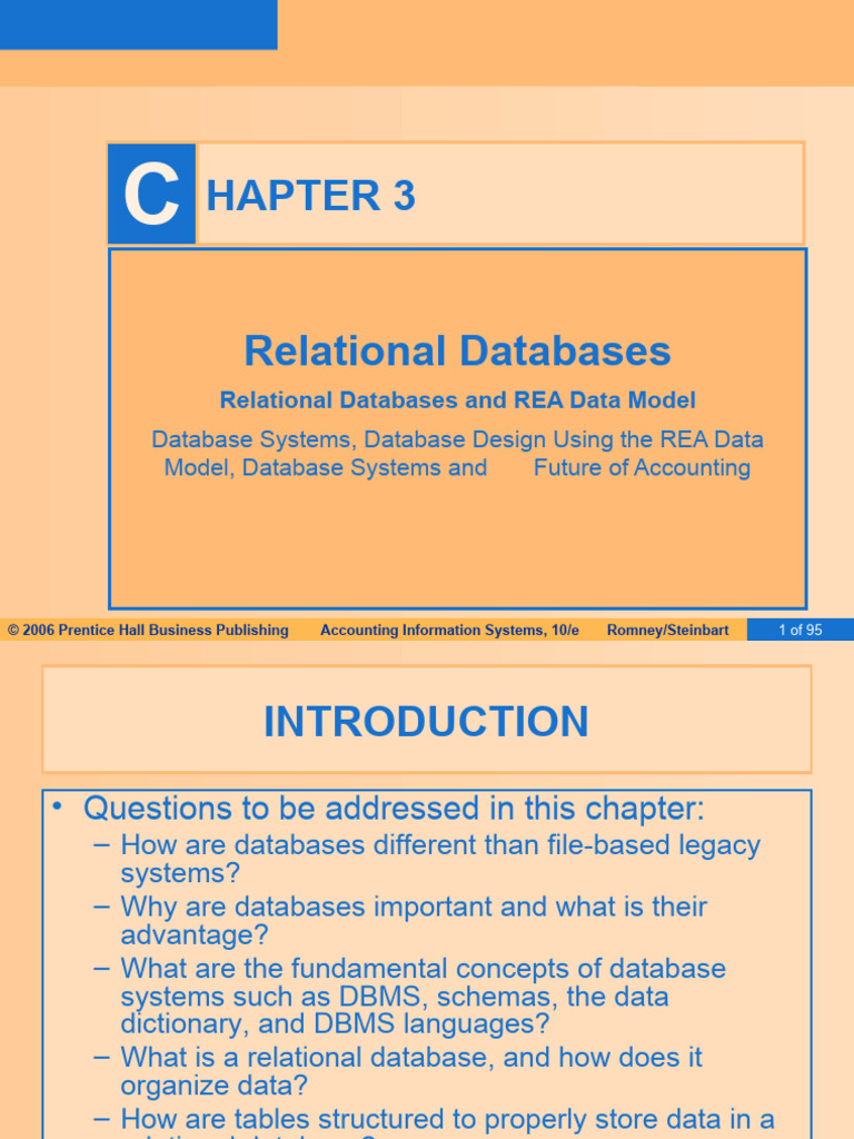 AIS Chapter 3 Relational Data Base | PDF | Relational Database | Relational Model