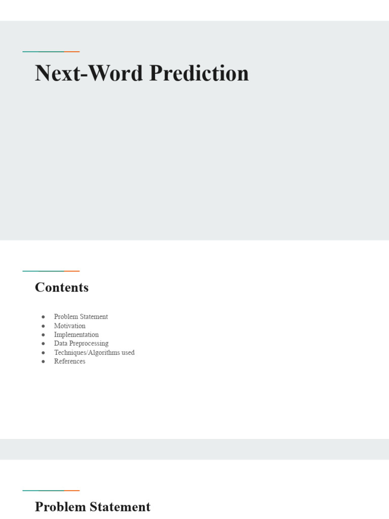 Text Prediction Analysis | Download Free PDF | Artificial Intelligence ...
