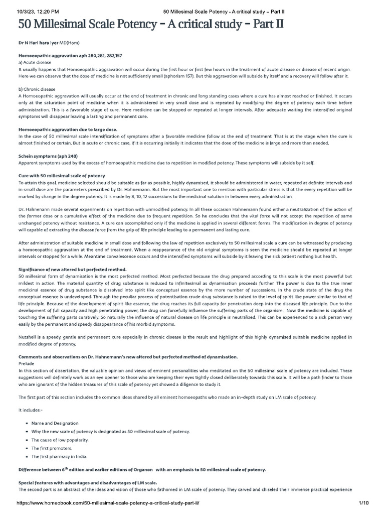 50 - LM Potency and How We Can Use | PDF