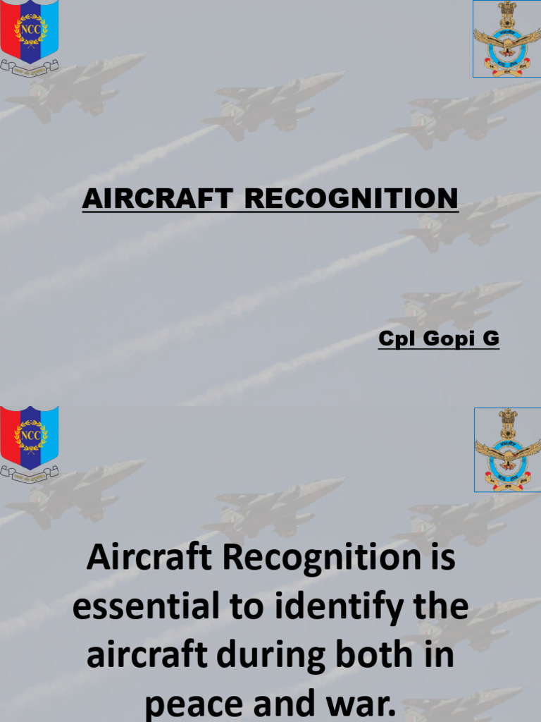 Aircraft Recognition | PDF