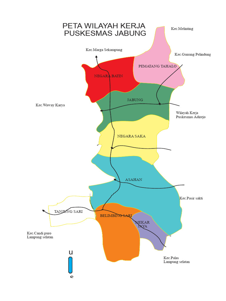 Peta Wilayah Kerja PKM Jabung | PDF