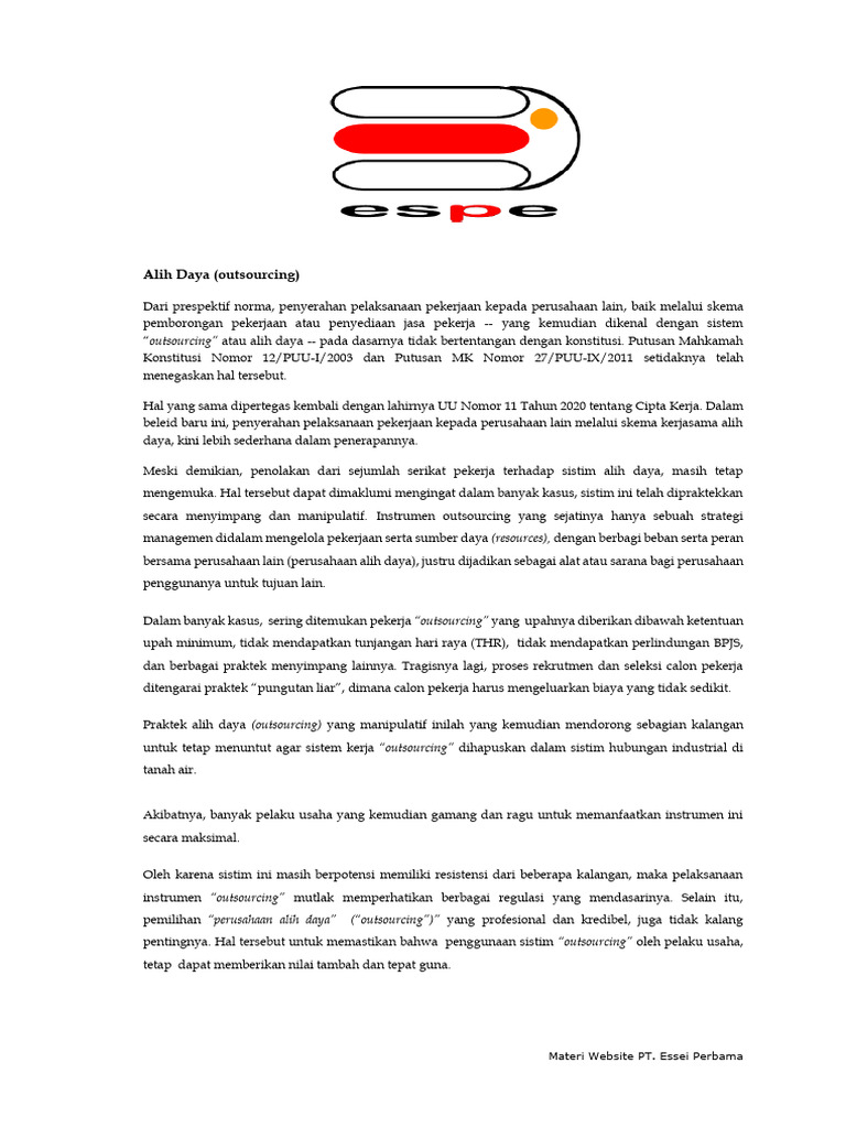 Materi Web Essei Perbama | PDF