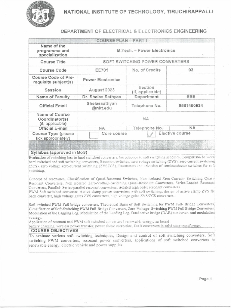 Ee701 Soft Switching Power Converters Pdf