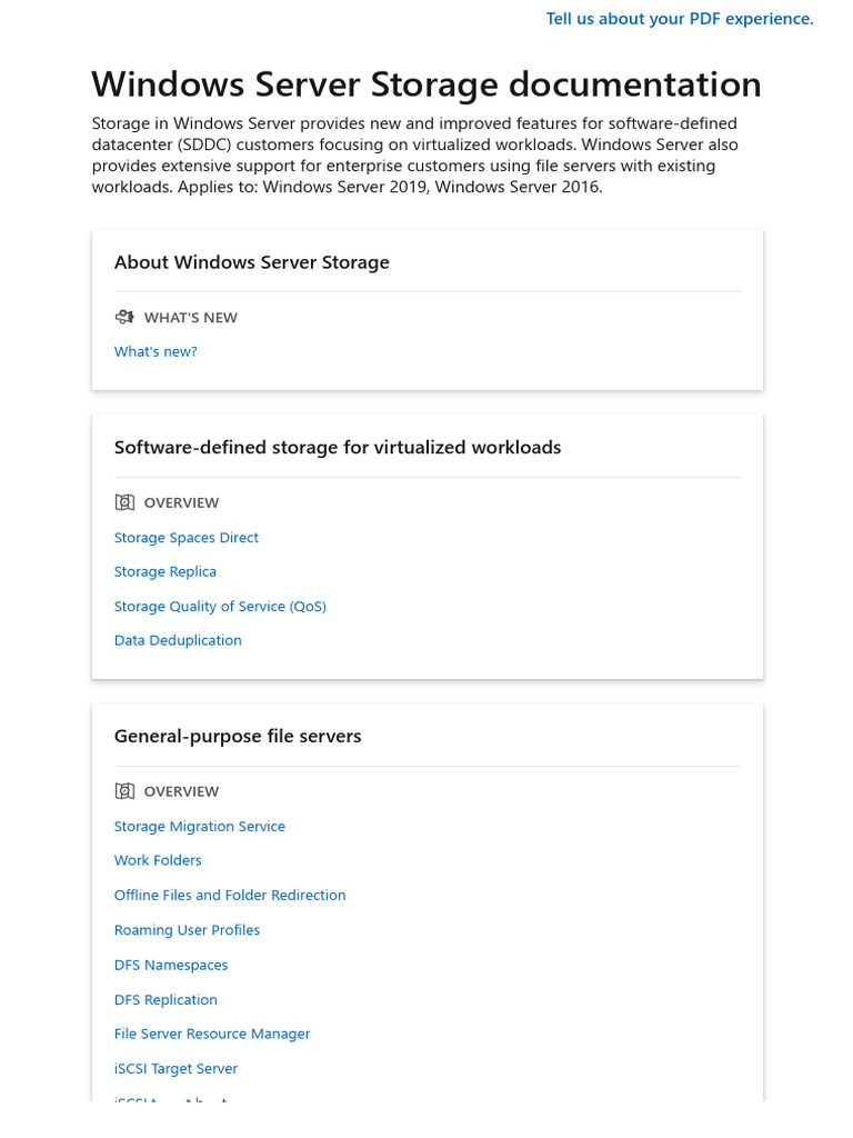 Windows Server Storage | PDF | Computer File | Backup