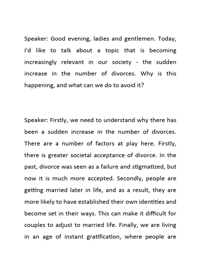 Divorce Script | PDF | Intimate Relationships | Marriage