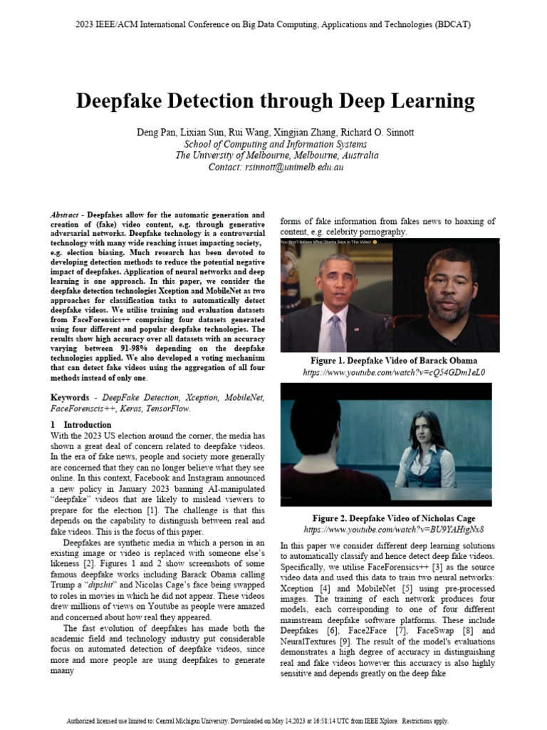 Iee Paper Final | PDF | Deep Learning | Sensitivity And Specificity