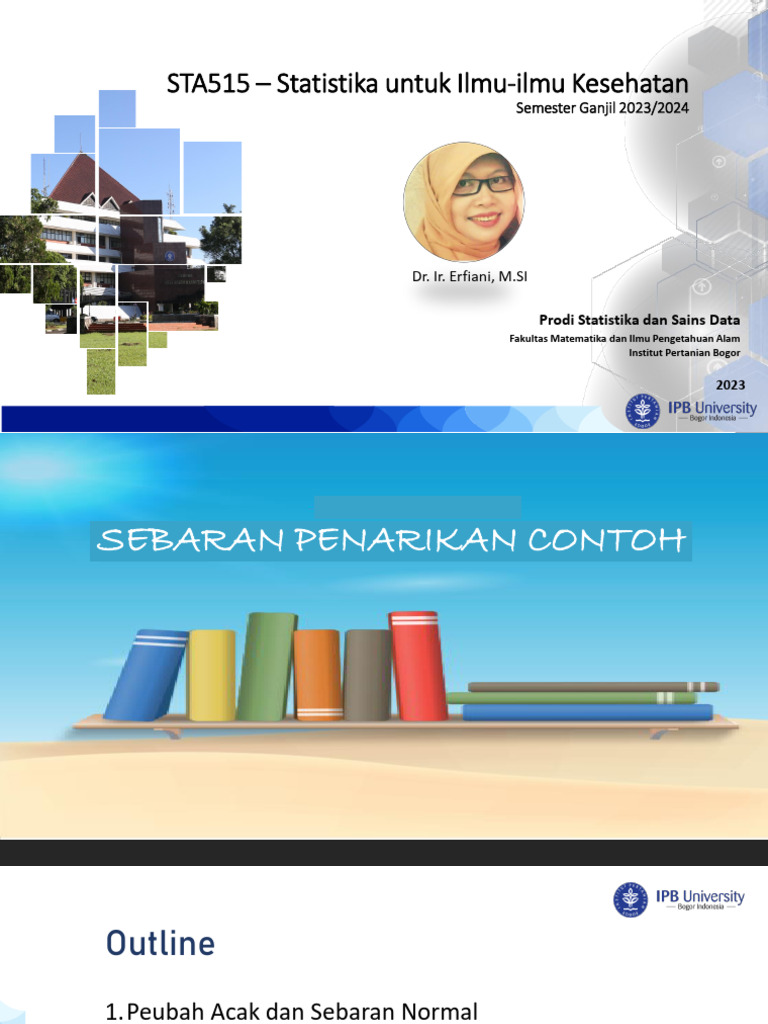 Statistika Kesehatan: Peubah Acak & Sebaran | PDF
