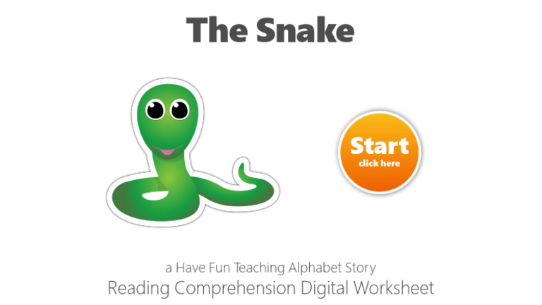 S The Snake Digital Worksheet | PDF