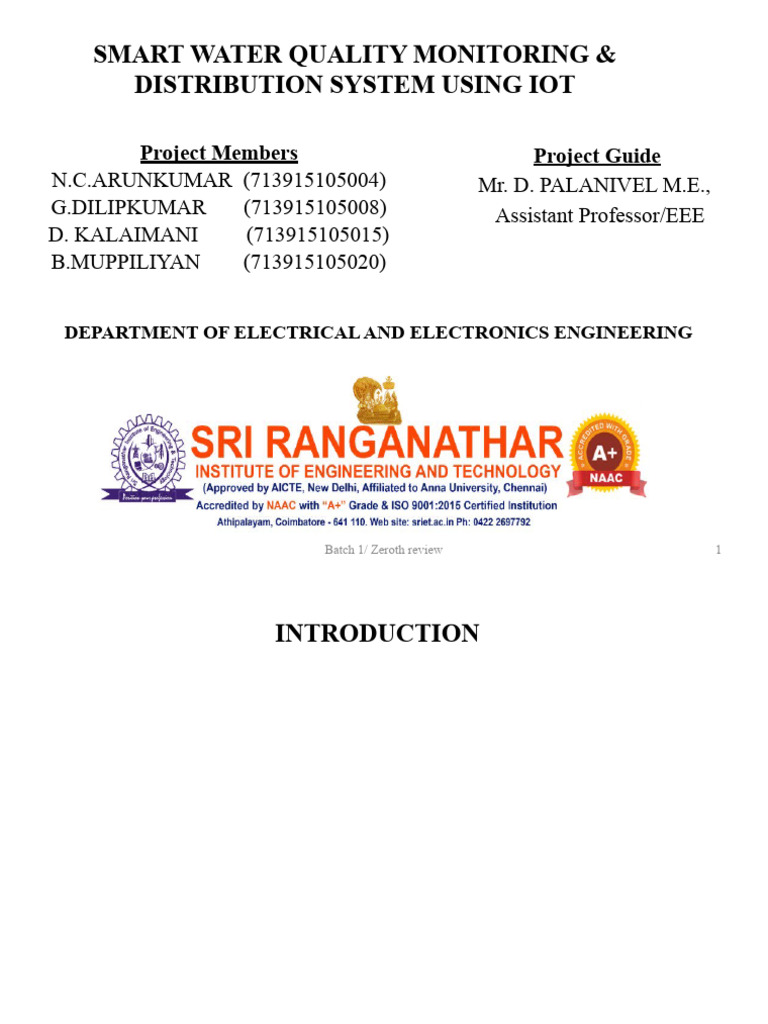 Zeroth Review PPT Format | PDF | Internet Of Things | Computing