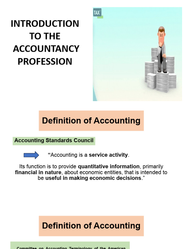 Overview of the Accountancy Profession | PDF | Accounting | Certified ...
