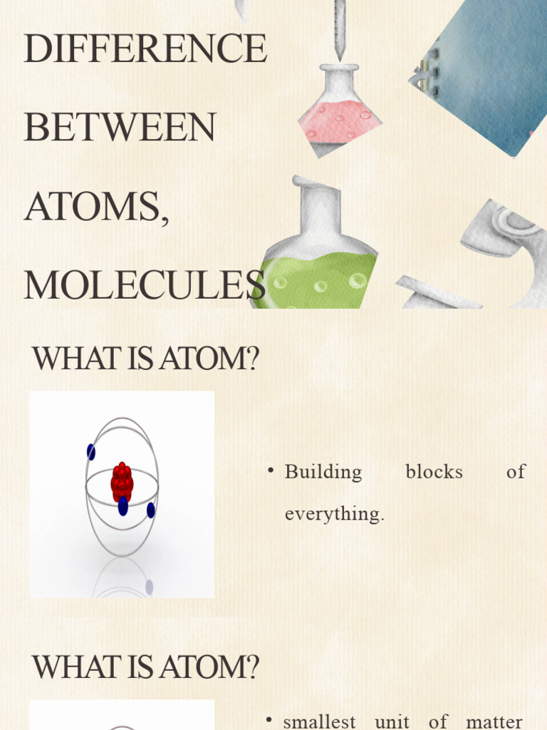 Atoms, Molecules & Compounds | PDF